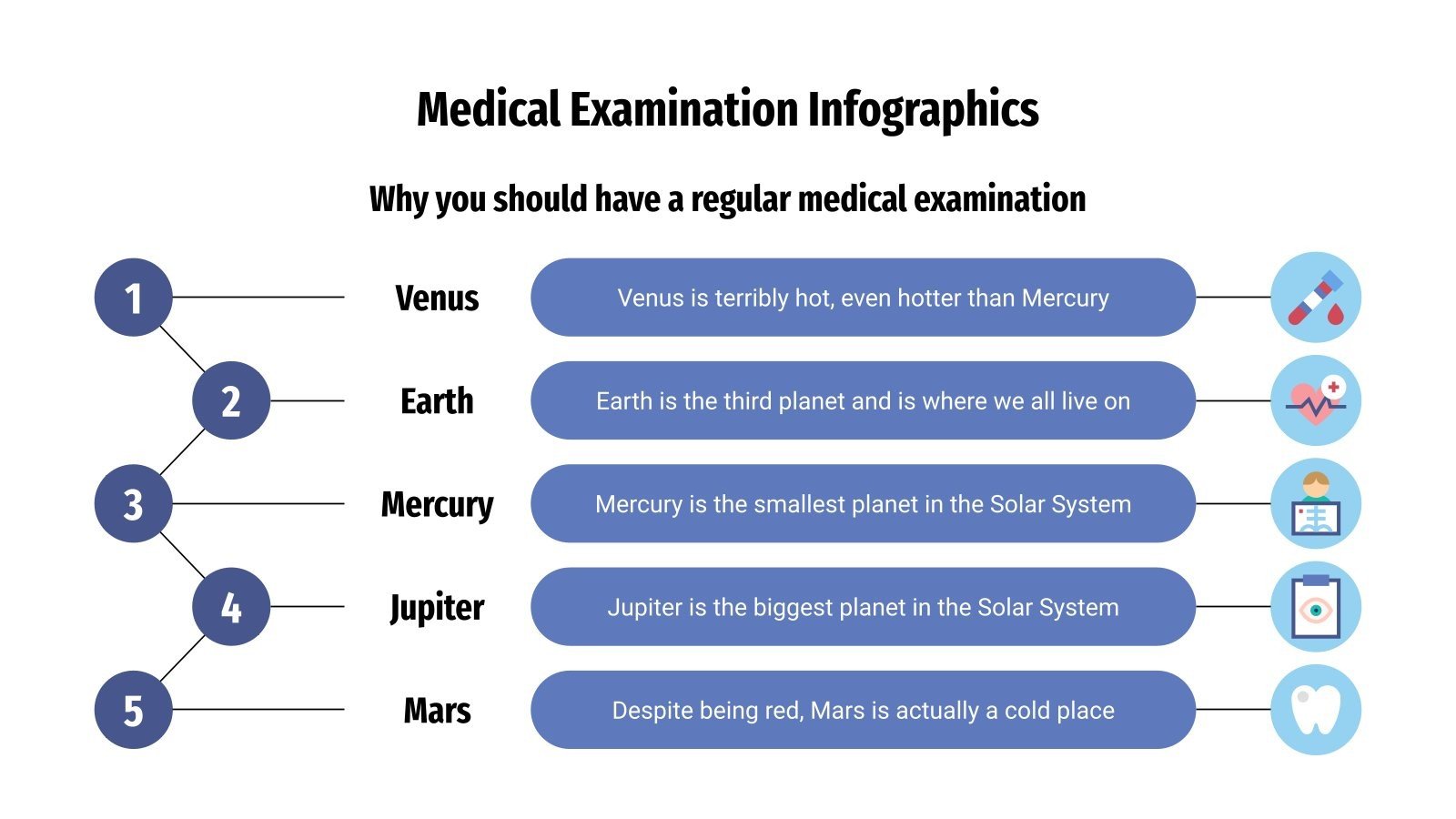 Medical Examination Infographics Template