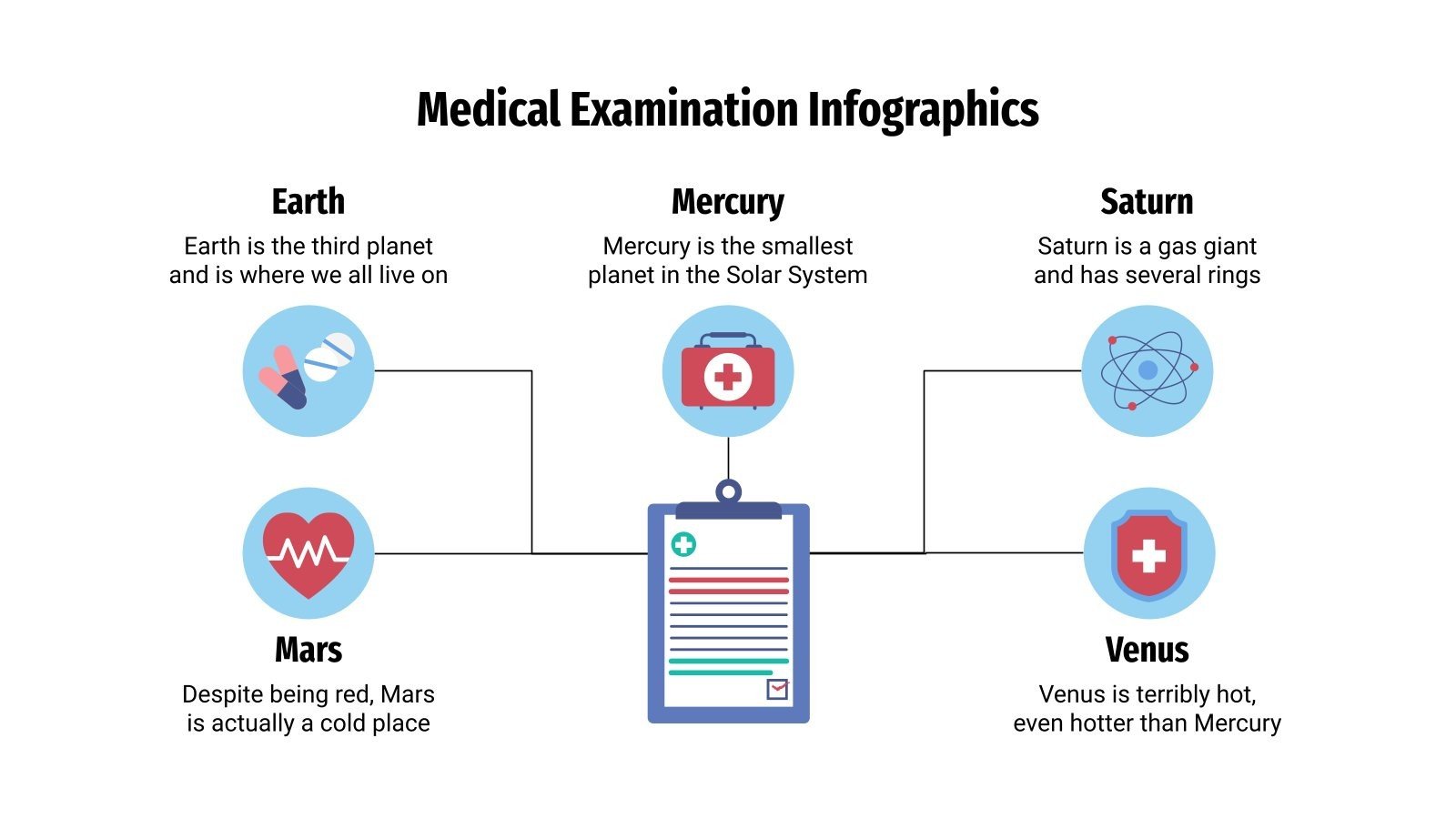 Medical Examination Infographics Template