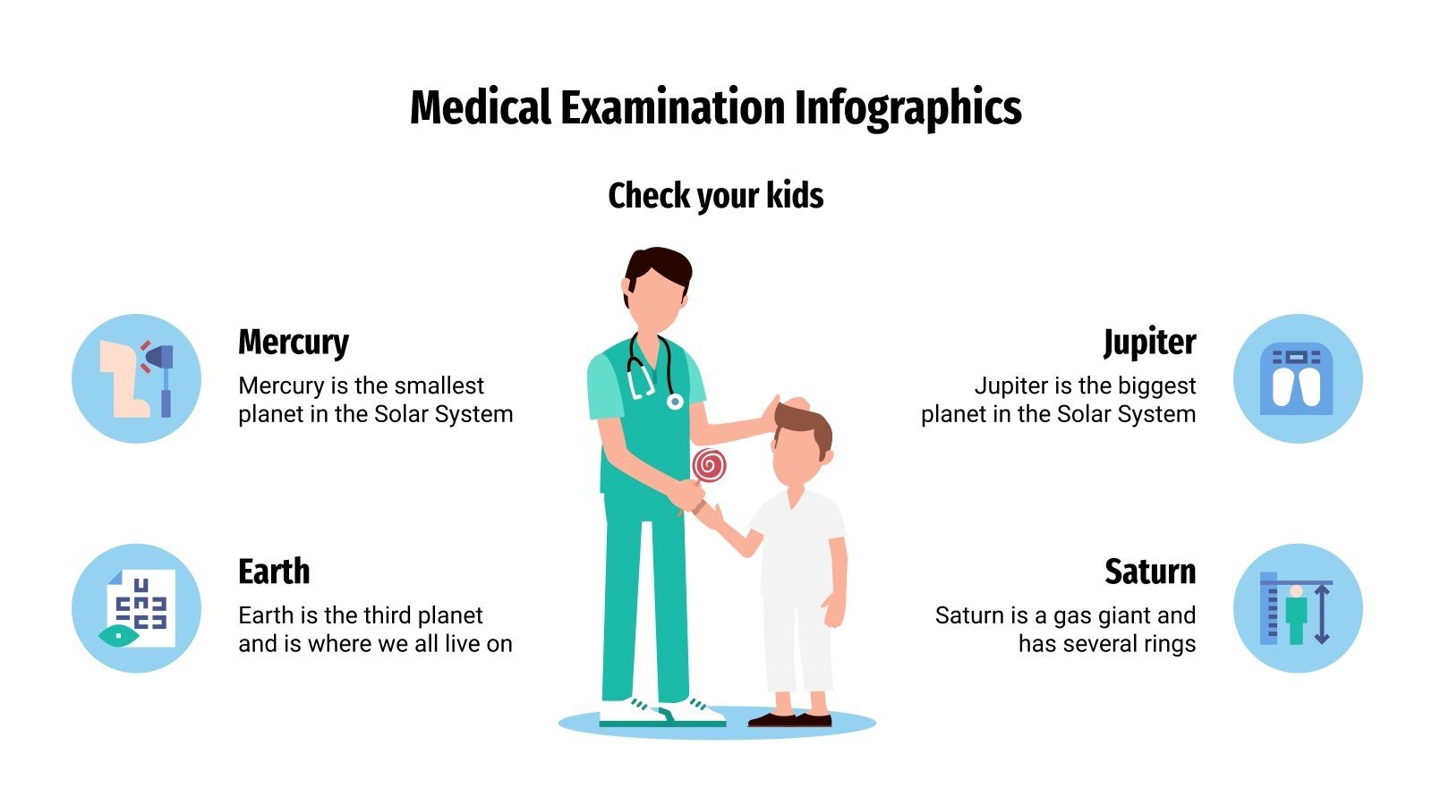 Medical Examination Infographics Template