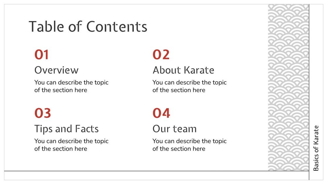 Basics of Karate Presentation