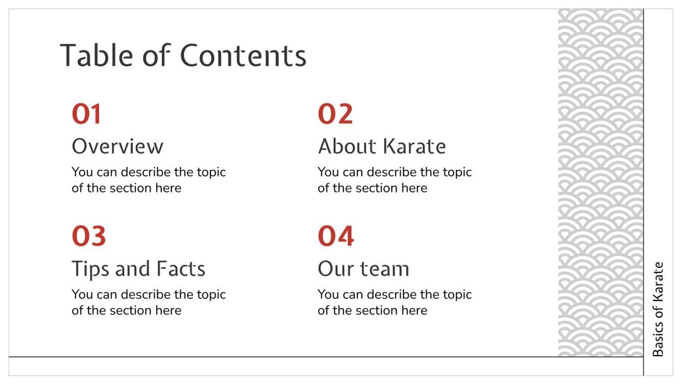 Basics of Karate Presentation