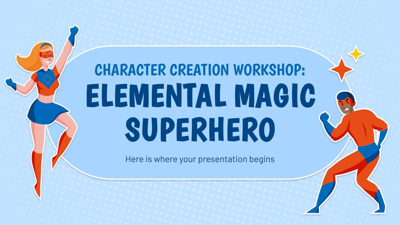 Character Creation Workshop: Elemental Magic Superhero