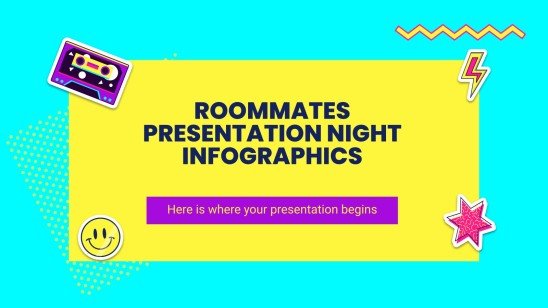 Roommates Presentation Night Infographics Template
