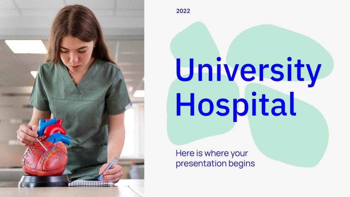 Google Slides and PowerPoint templates about hospitals