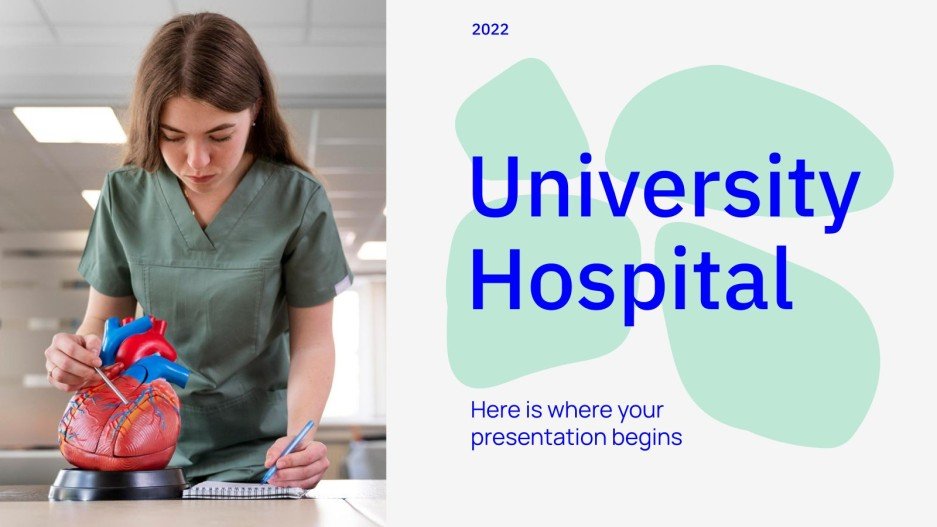 Google Slides and PowerPoint templates about hospitals