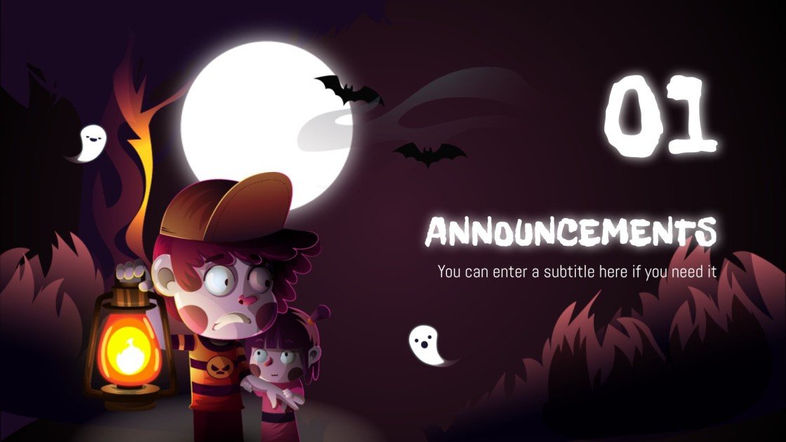 Spooky Characters Newsletter Presentation