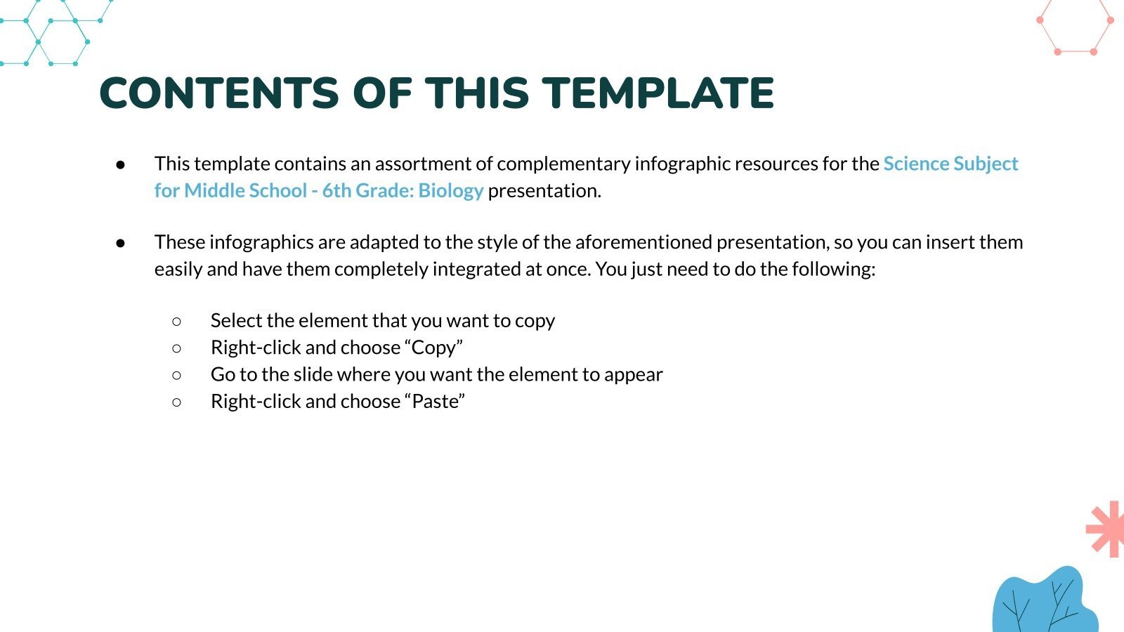 Science Subject for Middle School - 6th Grade: Biology
