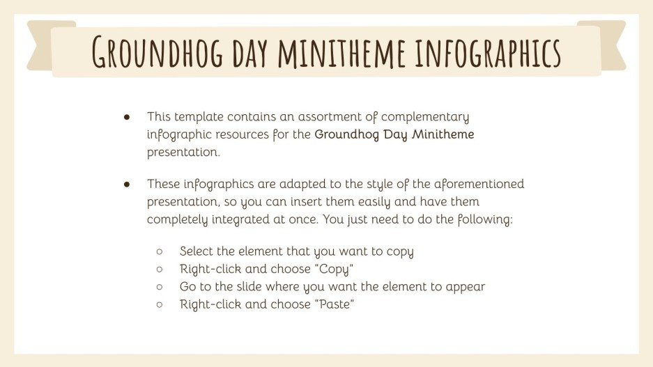 Groundhog Day Minitheme Infographics Template