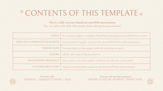 Elegant Boho Style Portfolio Presentation