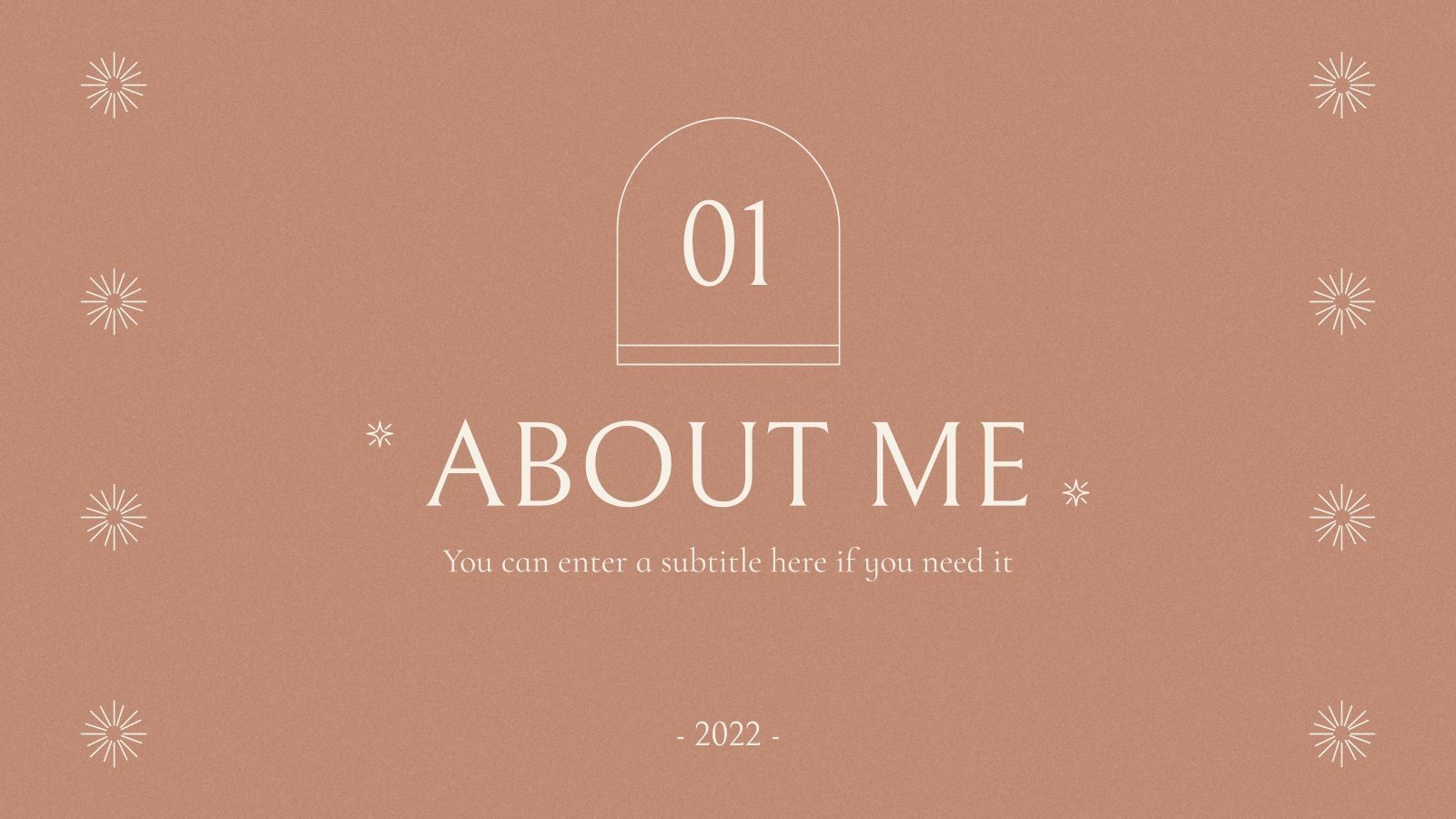 Elegant Boho Style Portfolio Presentation