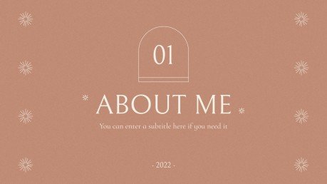 Elegant Boho Style Portfolio Presentation