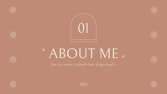 Elegant Boho Style Portfolio Presentation