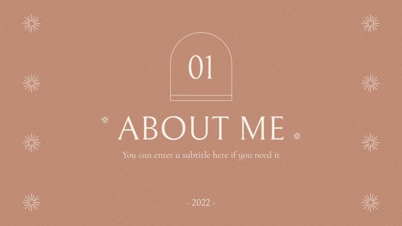 Elegant Boho Style Portfolio Presentation