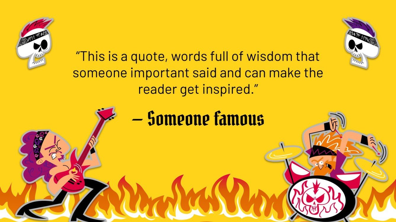 Heavy Metal Cartoon Characters MK Campaign Presentation