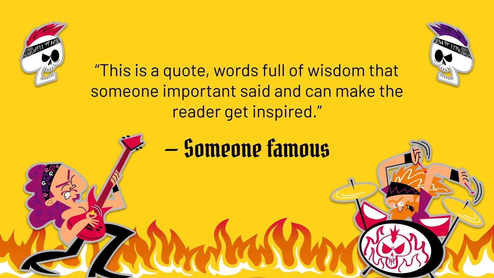 Heavy Metal Cartoon Characters MK Campaign Presentation