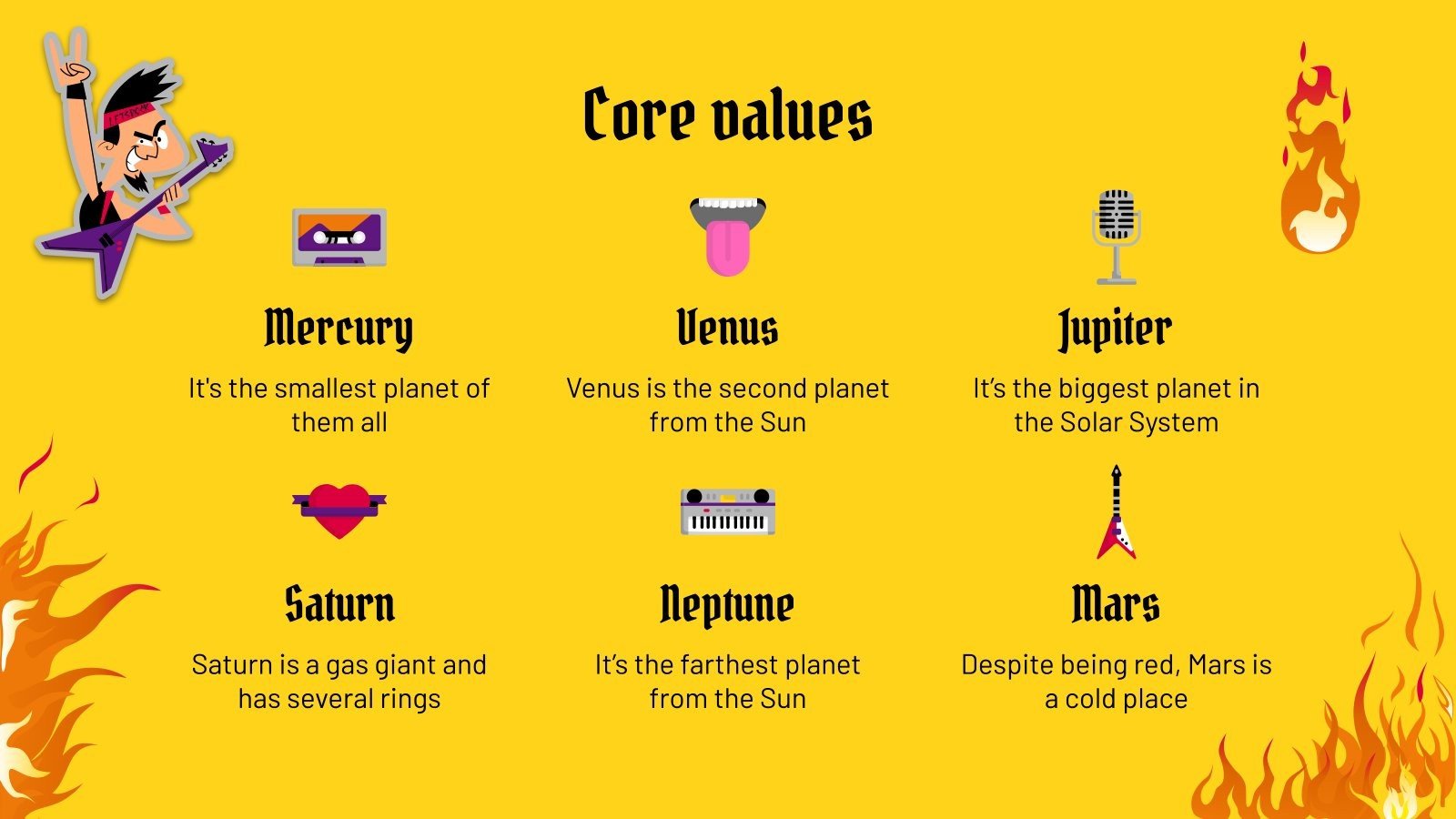 Heavy Metal Cartoon Characters MK Campaign Presentation