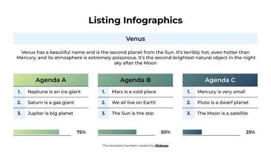 Listing Infographics Template