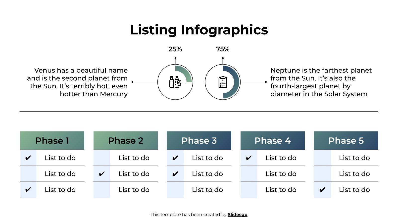 Listing Infographics Template