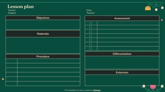 Esl Lesson Plan Presentation Template Presentation