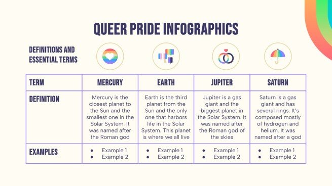 Queer Pride Infographics Template