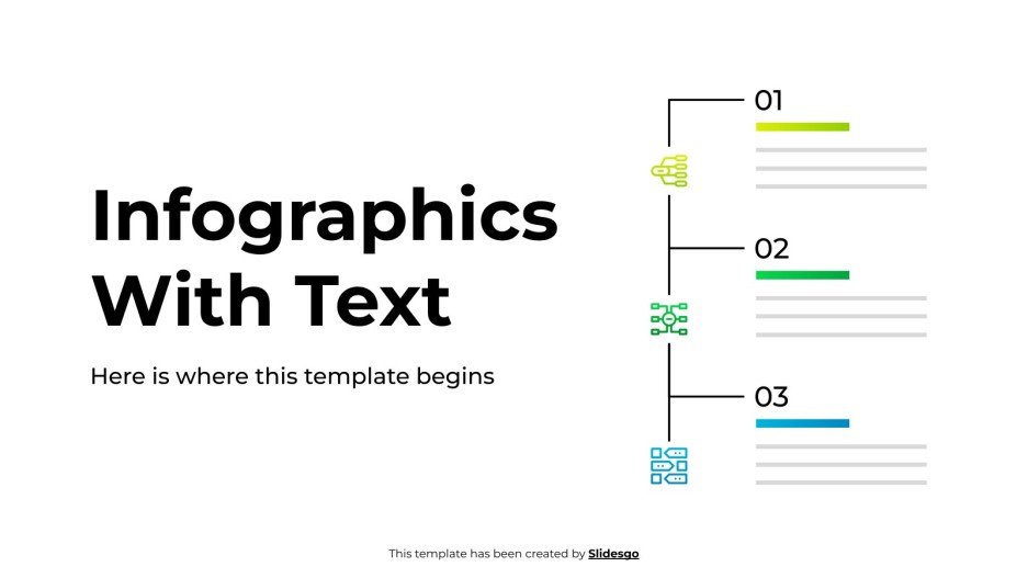 Infographics With Text Template