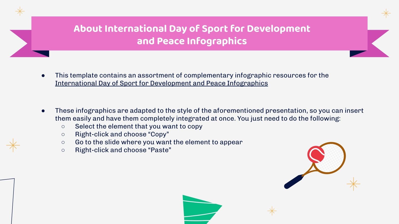 Day of Sport for Development & Peace Infographics