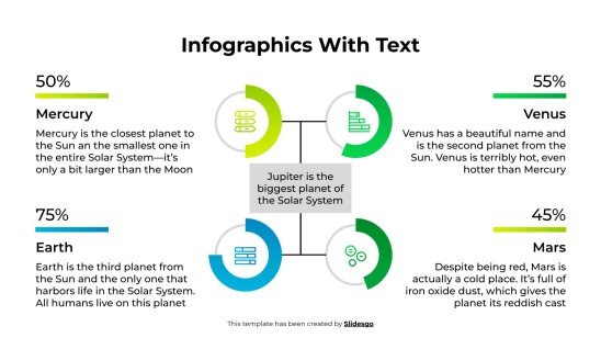 Infographics With Text Template