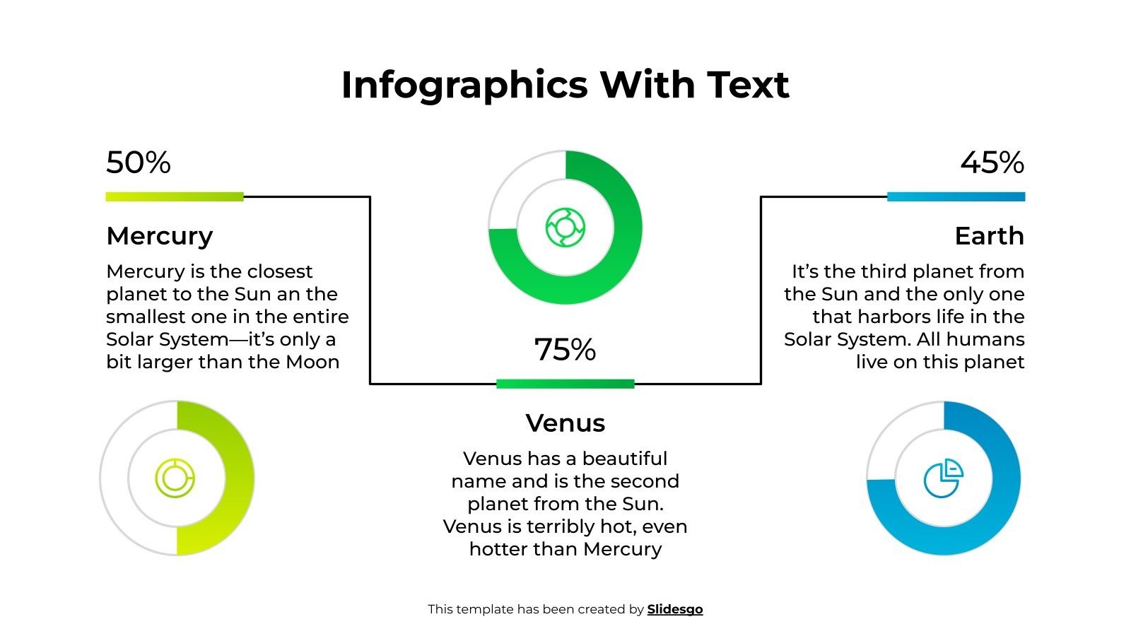 Infographics With Text Template
