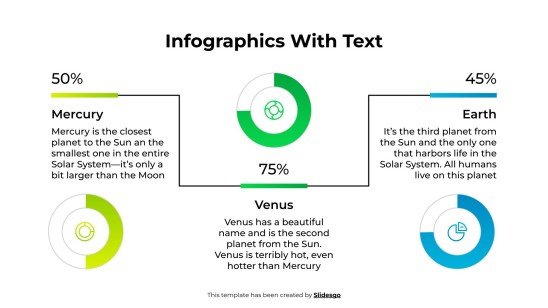 Infographics With Text Template