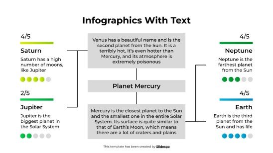 Infographics With Text Template
