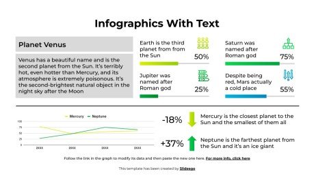 Infographics With Text Template