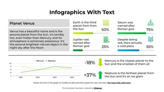 Infographics With Text Template