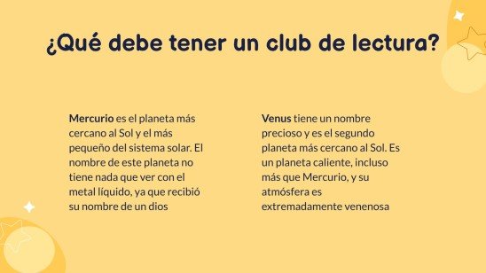 High School Book Club Presentation