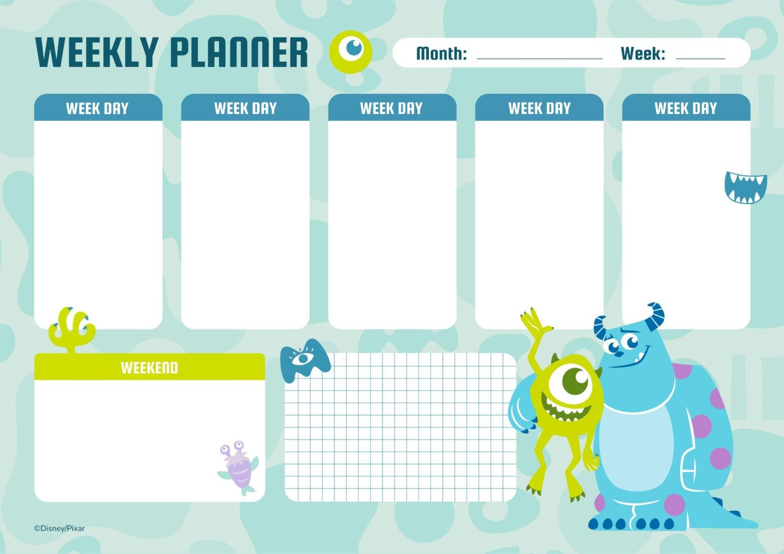 Monsters Inc Party Printables