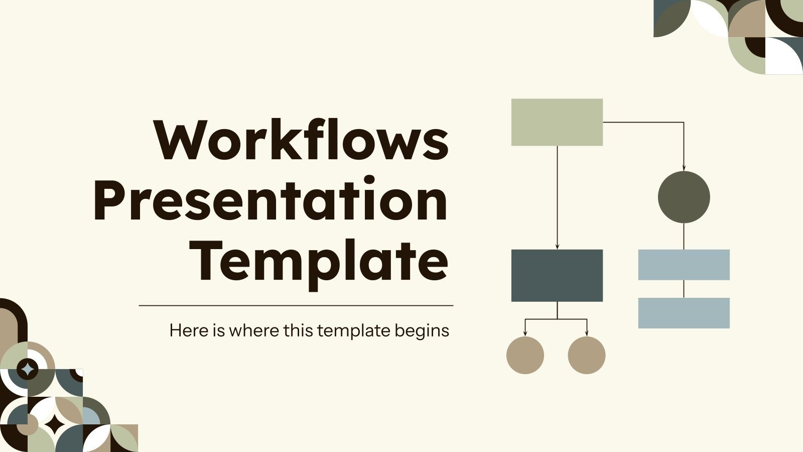 Workflows Presentation Template Presentation