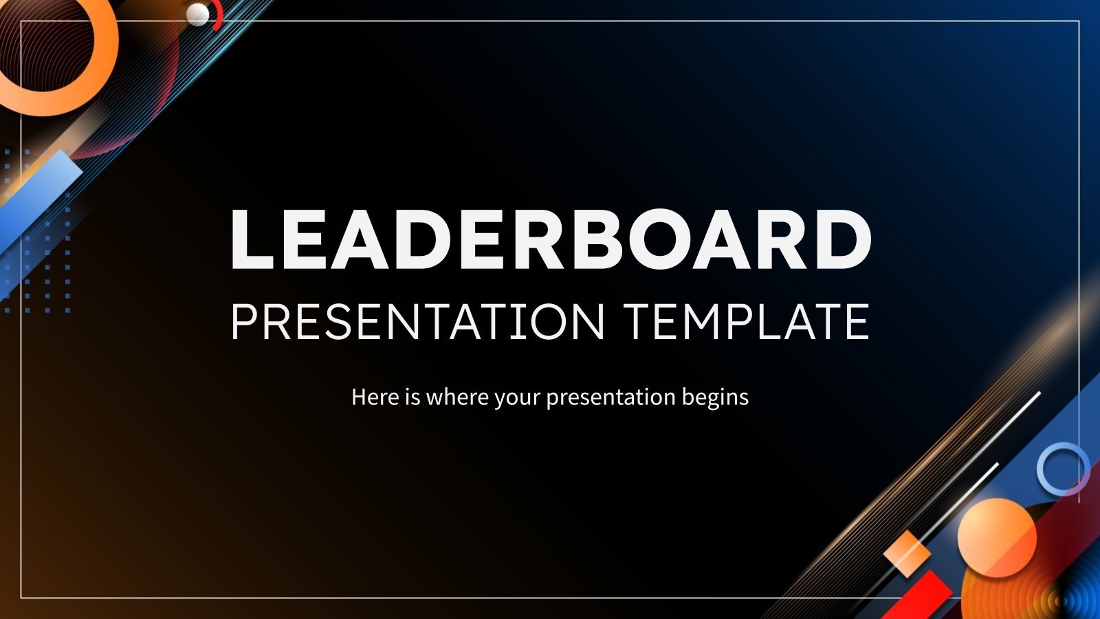 Leaderboard Presentation Template Presentation