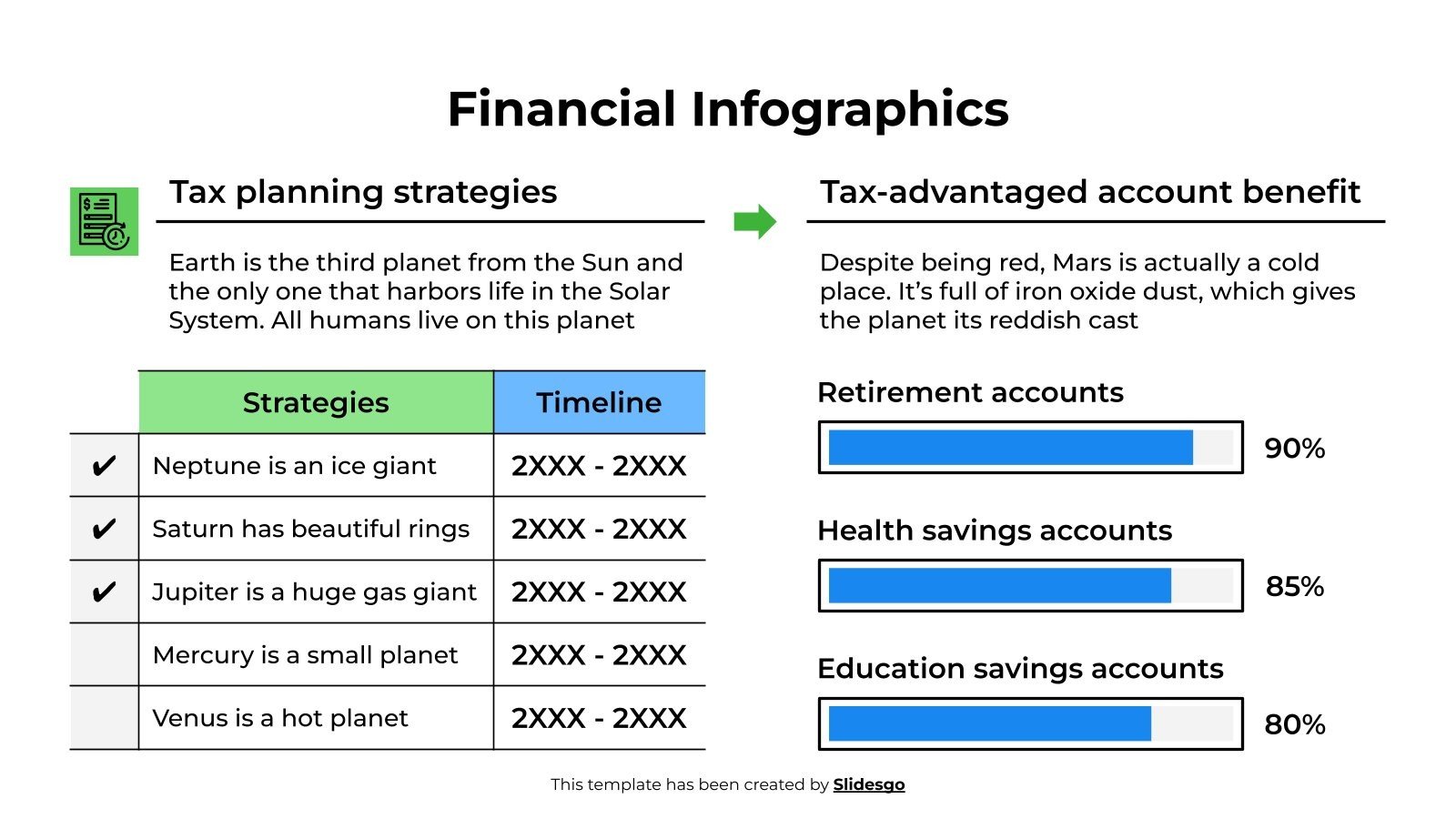 Financial Infographics Template