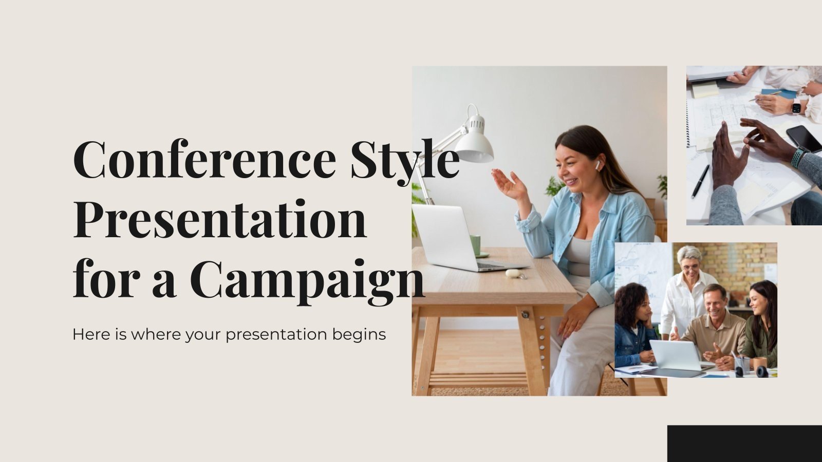 Conference Style Presentation for a Campaign Presentation