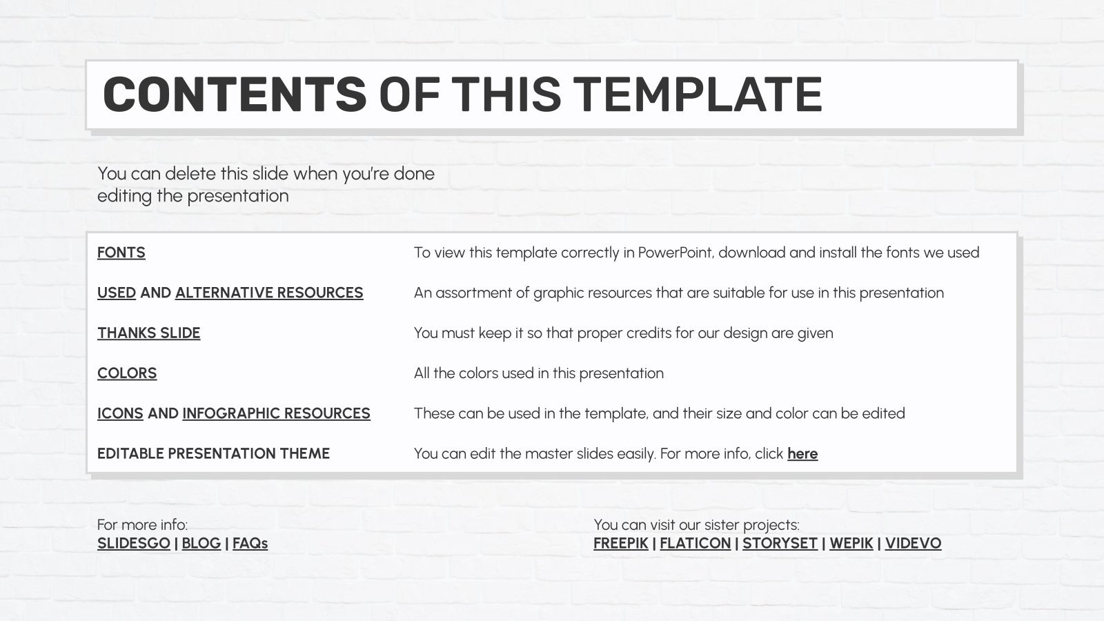 Text Wall Presentation Template Presentation