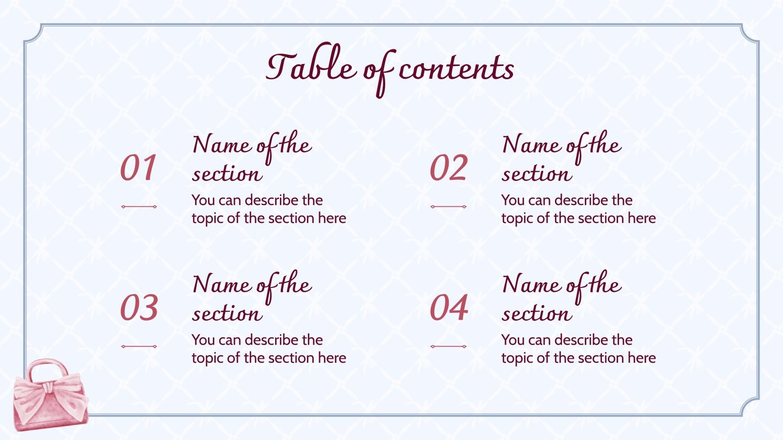 Coquette Aesthetic Template Presentation