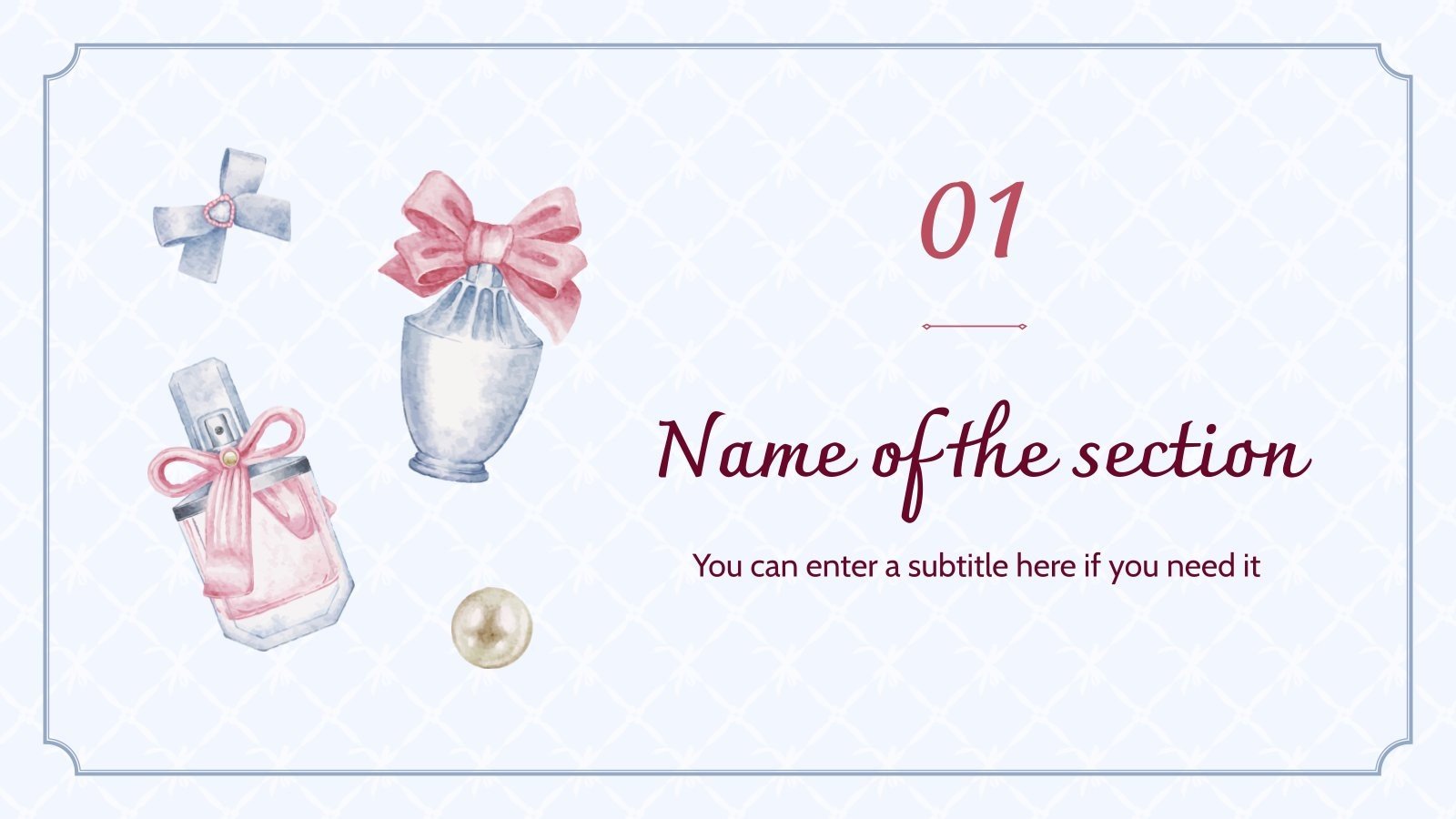 Coquette Aesthetic Template Presentation