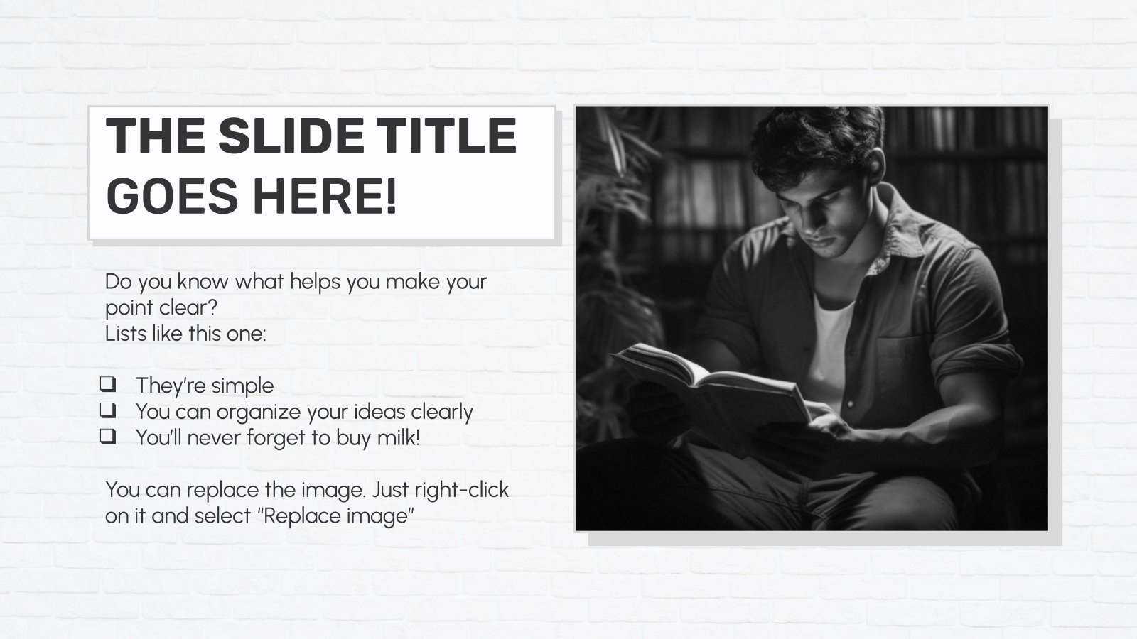 Text Wall Presentation Template Presentation