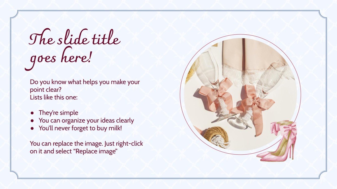 Coquette Aesthetic Template Presentation