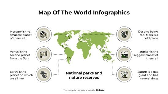 Map Of The World Infographics Template