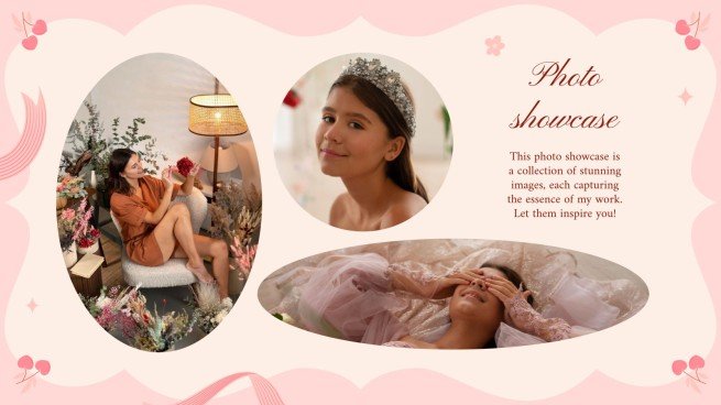 Coquette Aesthetic Portfolio Presentation