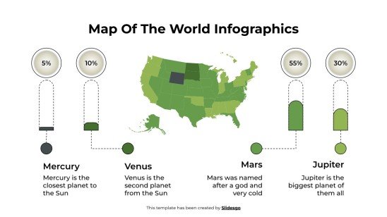 Map Of The World Infographics Template