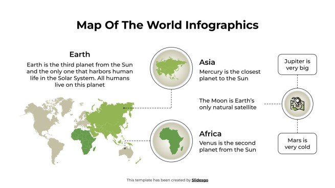 Map Of The World Infographics Template
