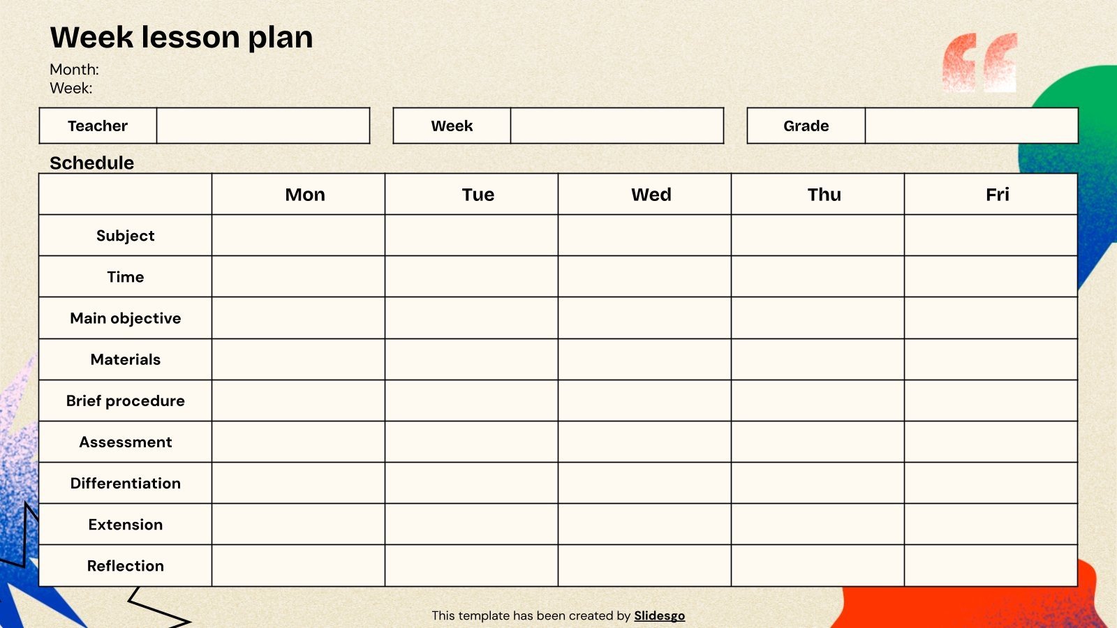 Esl Lesson Plan Presentation Template Presentation