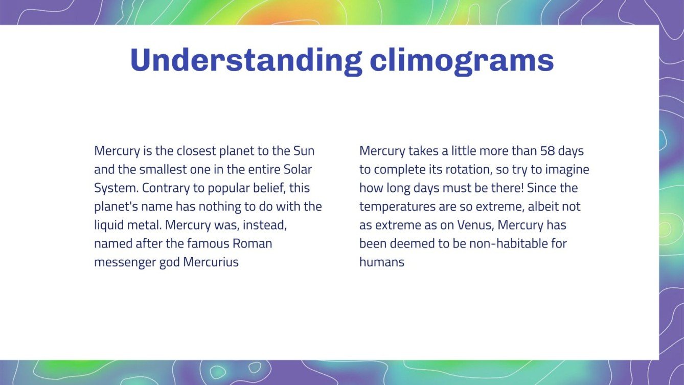 Climograms Presentation