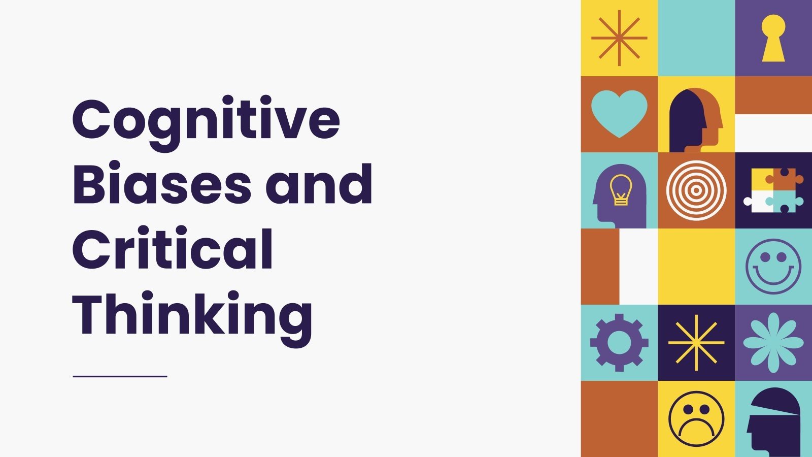 How Cognitive Biases Influence Thinking Template